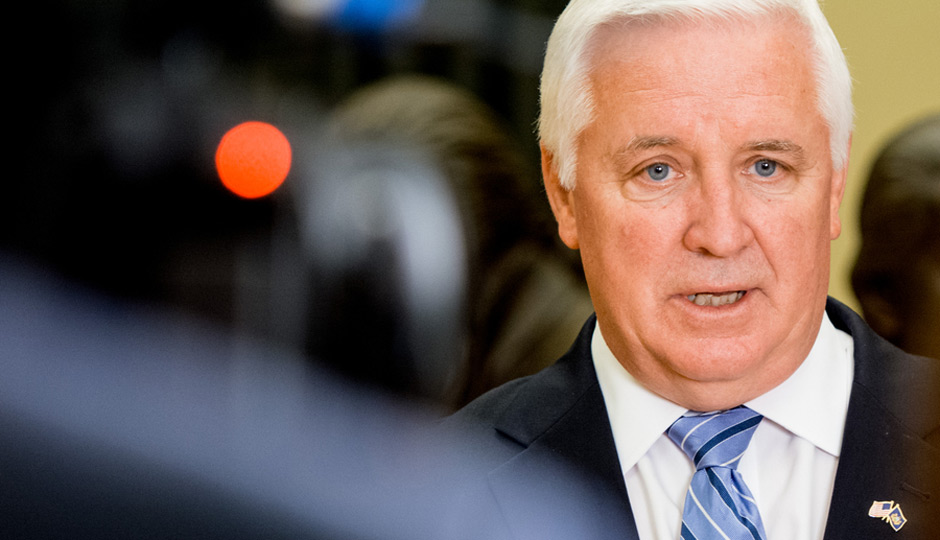 Tom Corbett's Campaign Bus Doesn't Run On Natural Gas