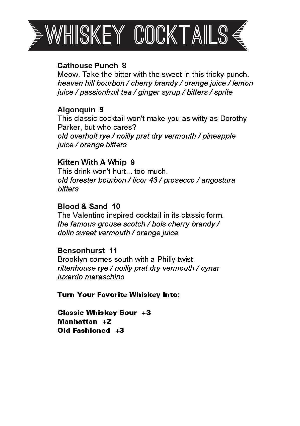 New Cocktails at the Trestle Inn - Philadelphia Magazine