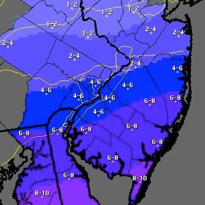 UPDATE: National Weather Service Calling for Somewhat Less Snow ...