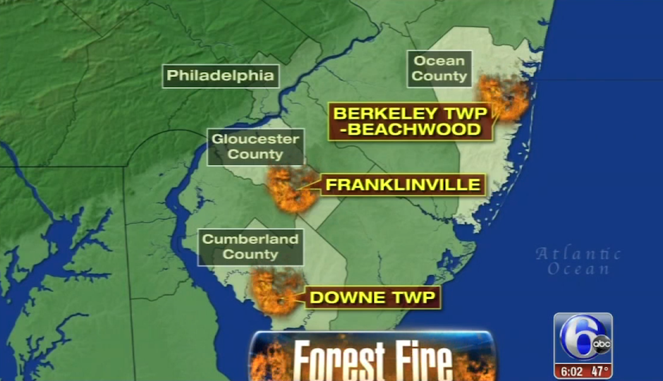 New Jersey Is Burning: Four Big Forest Fires Hit State