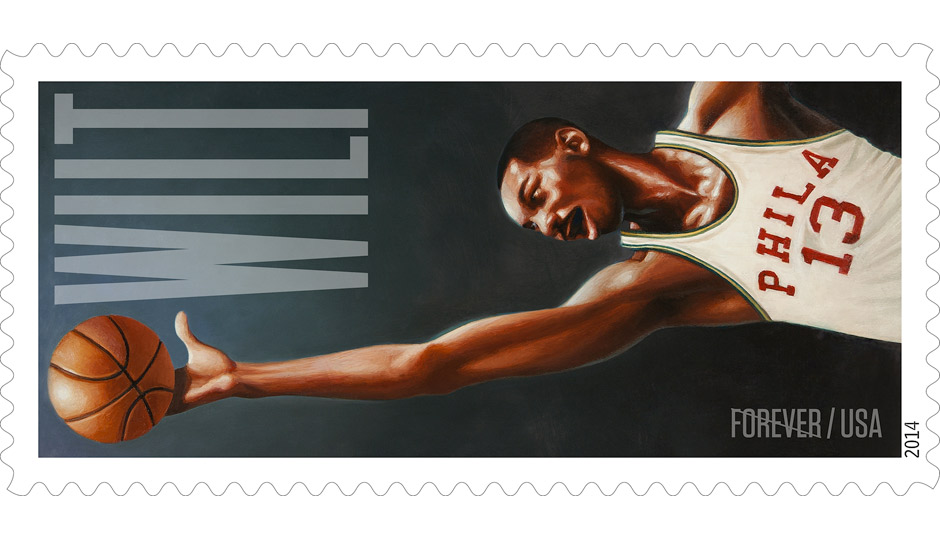 Unveiled: The New Wilt Chamberlain Stamp - Philadelphia Magazine