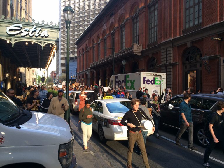 Scenes From the Massive Philly Is Baltimore Protest - Philadelphia Magazine