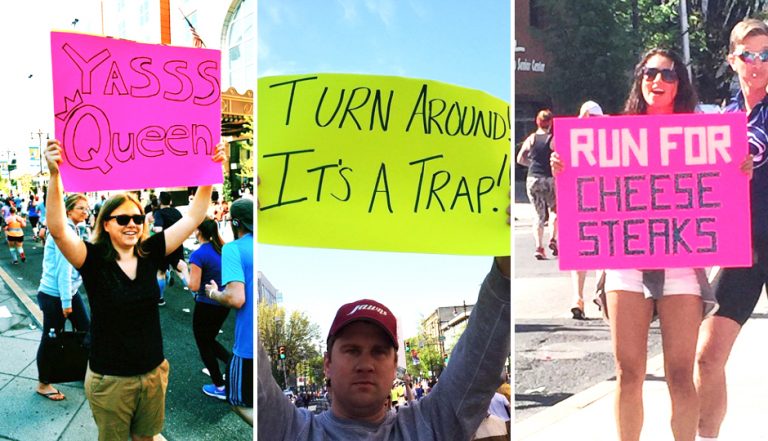 9 Hilarious Spectator Signs from the 2015 Broad Street Run ...