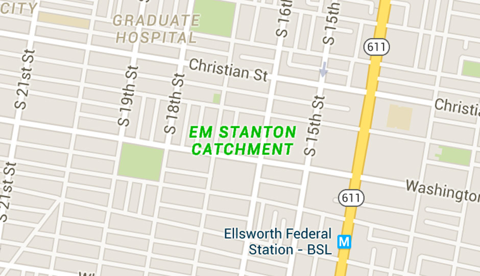 What Is Up With This "EM Stanton Catchment" Neighborhood?