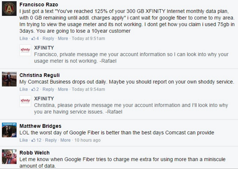 Comcast Explains Epic Facebook Fail