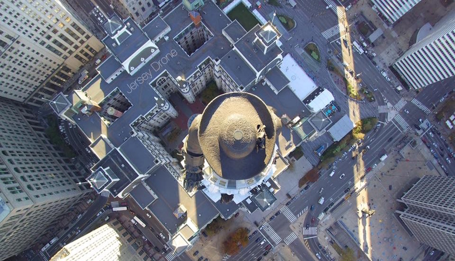 WATCH: City Hall Drone Footage Captures Rarely-Seen View of William Penn