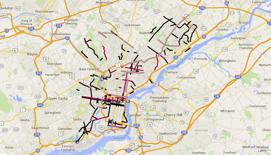 This Is What 30 Miles of Protected Bike Lanes in Philly Could Look Like ...