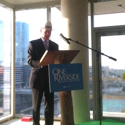 Dranoff Celebrates Topping-Off of One Riverside - Philadelphia Magazine