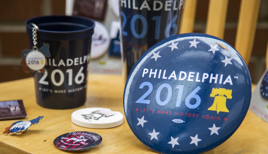 DNC merchandise made by Philadelphia designers