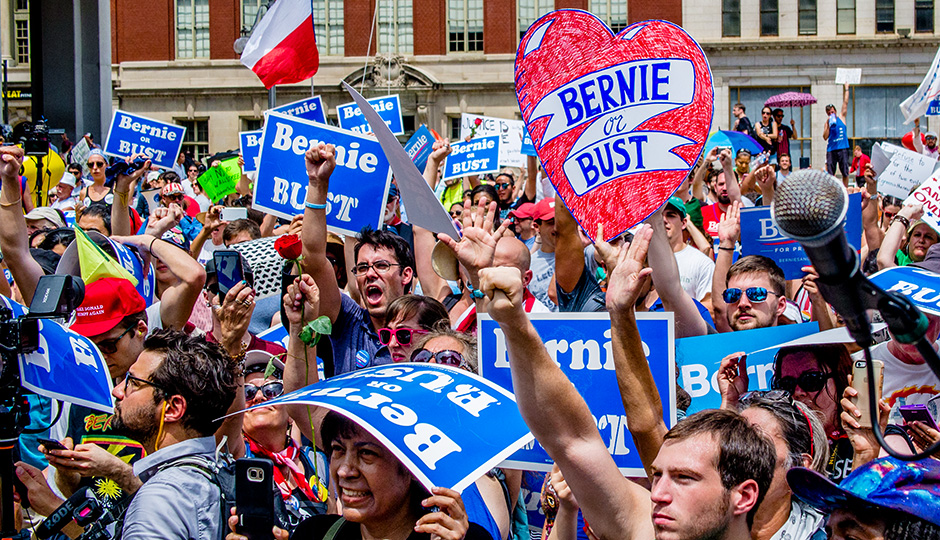 20 Photos From the Big "Bernie or Bust" Rally