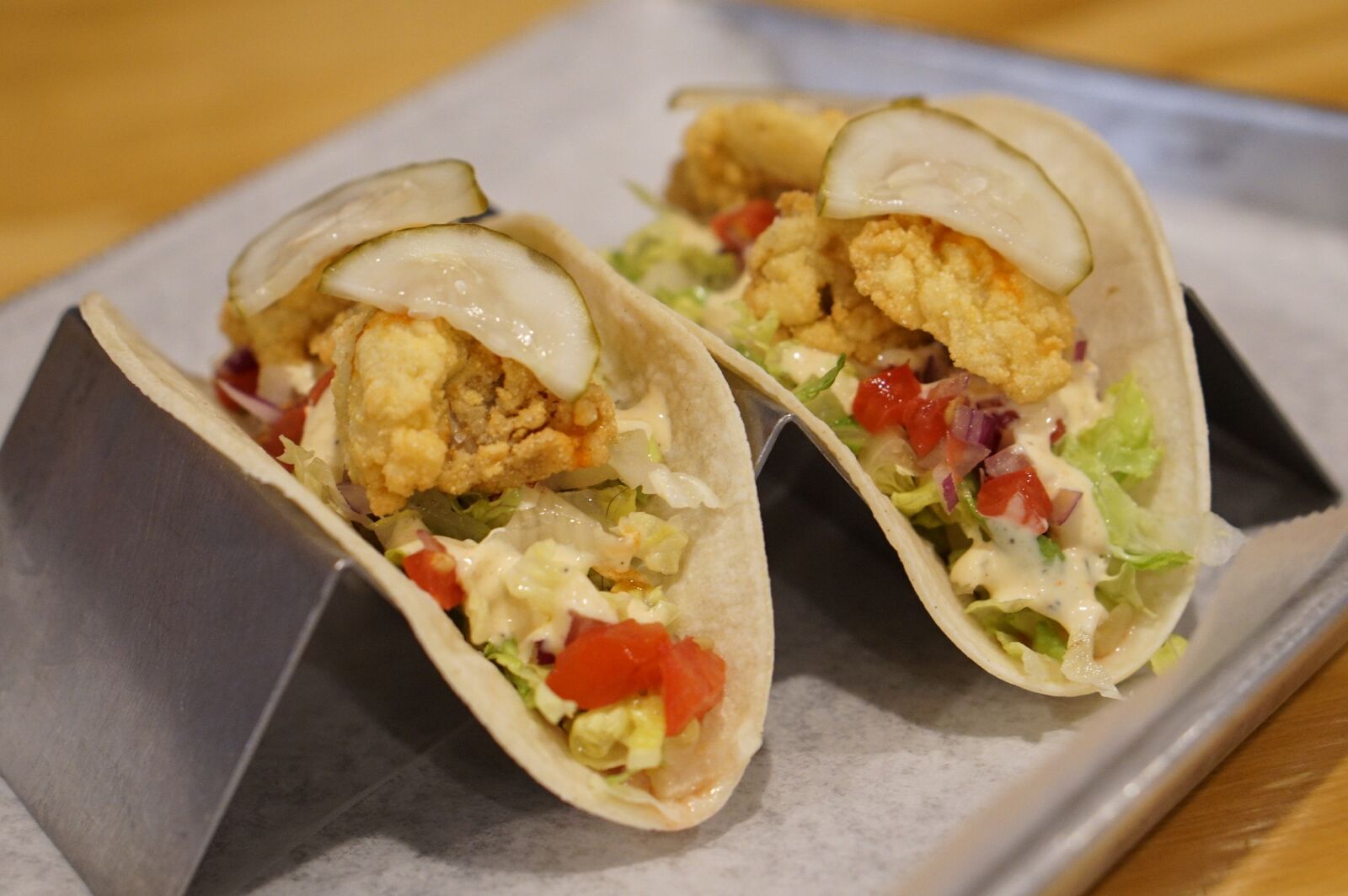Oyster Po'boy Tacos At Revolution Taco - Philadelphia Magazine