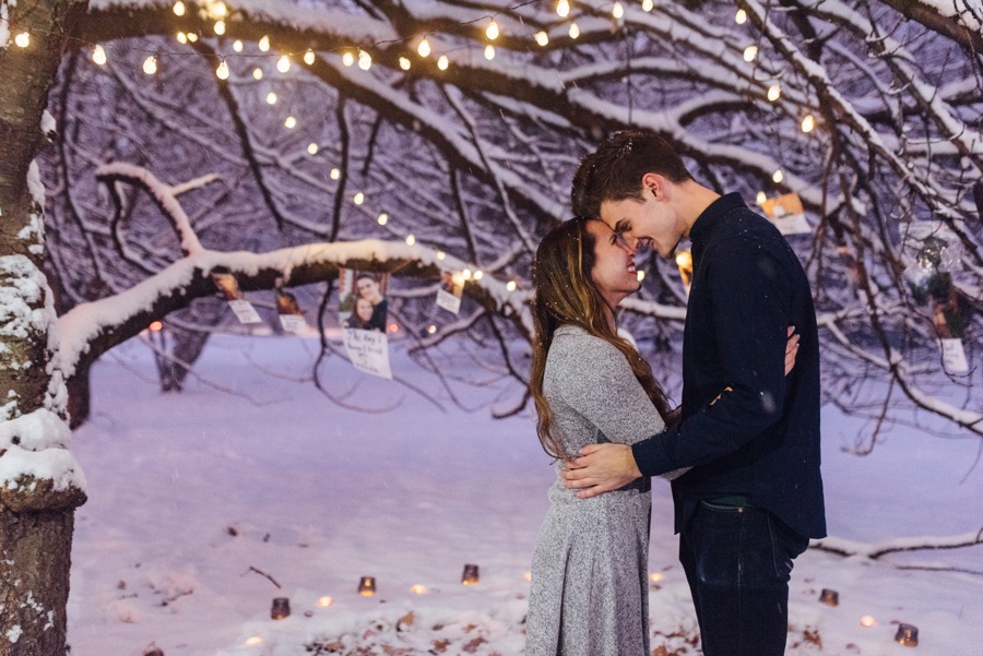 A Snow-Filled Marriage Proposal in Philly's Fairmount Park