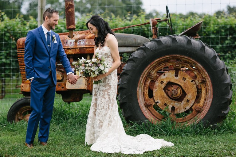 A Rustic Pennsylvania Winery Wedding Featuring Beautiful Farm Animals