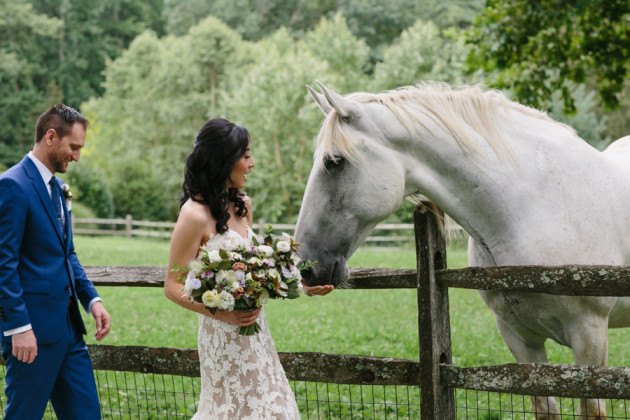A Rustic Pennsylvania Winery Wedding Featuring Beautiful Farm Animals