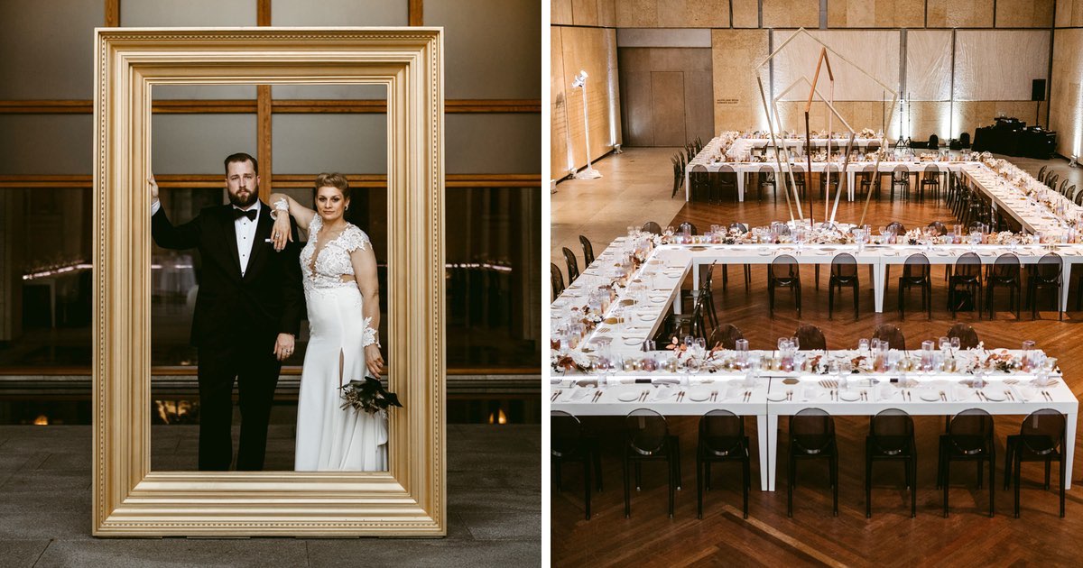 This Haute Modern Barnes Wedding Is Everything