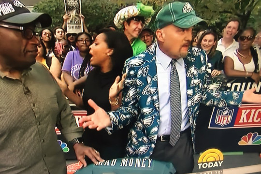 Today Show and Eagles Fans Took Over the Comcast Center This Morning