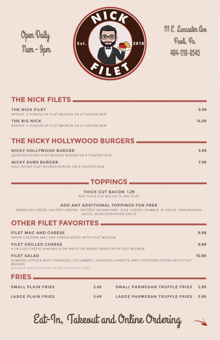 A Filet Mignon Sandwich Restaurant Opens on the Main Line