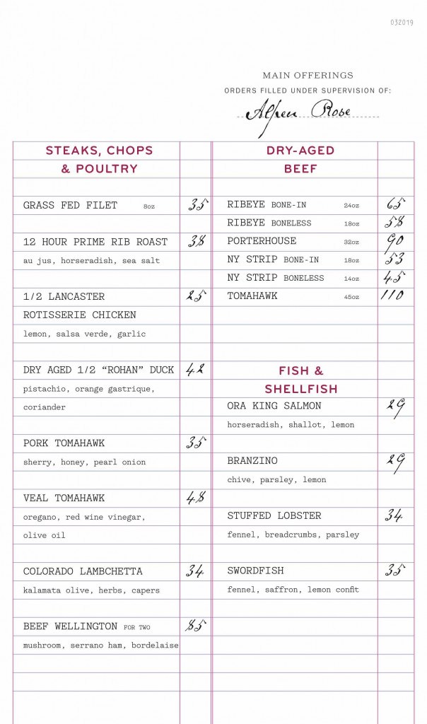 Alpen Rose, Schulson's New Steakhouse, Is About to Open