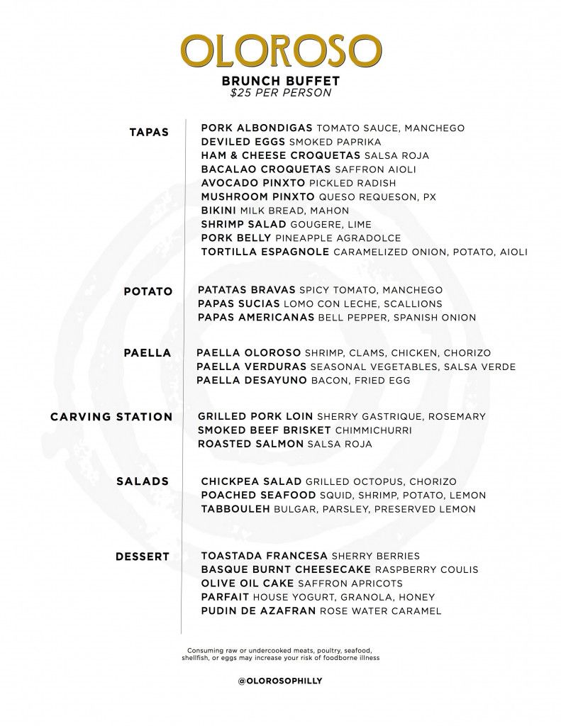 Oloroso's New Brunch Is a Huge Spanish Tapas Buffet