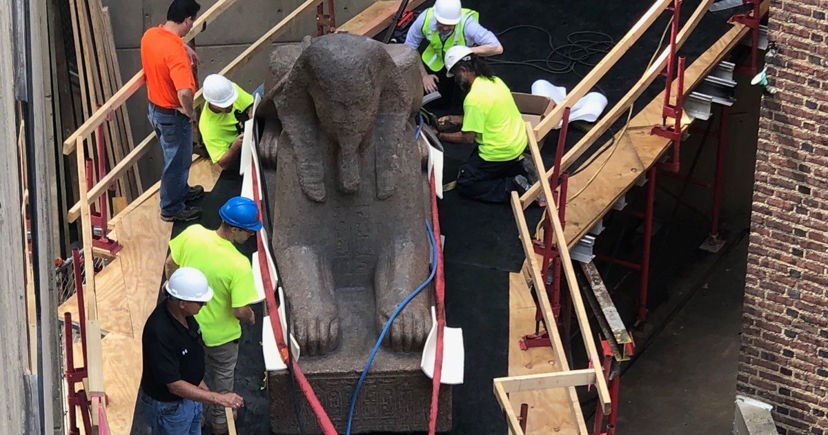 Here’s What It Took to Move the 25,000-Pound Penn Sphinx