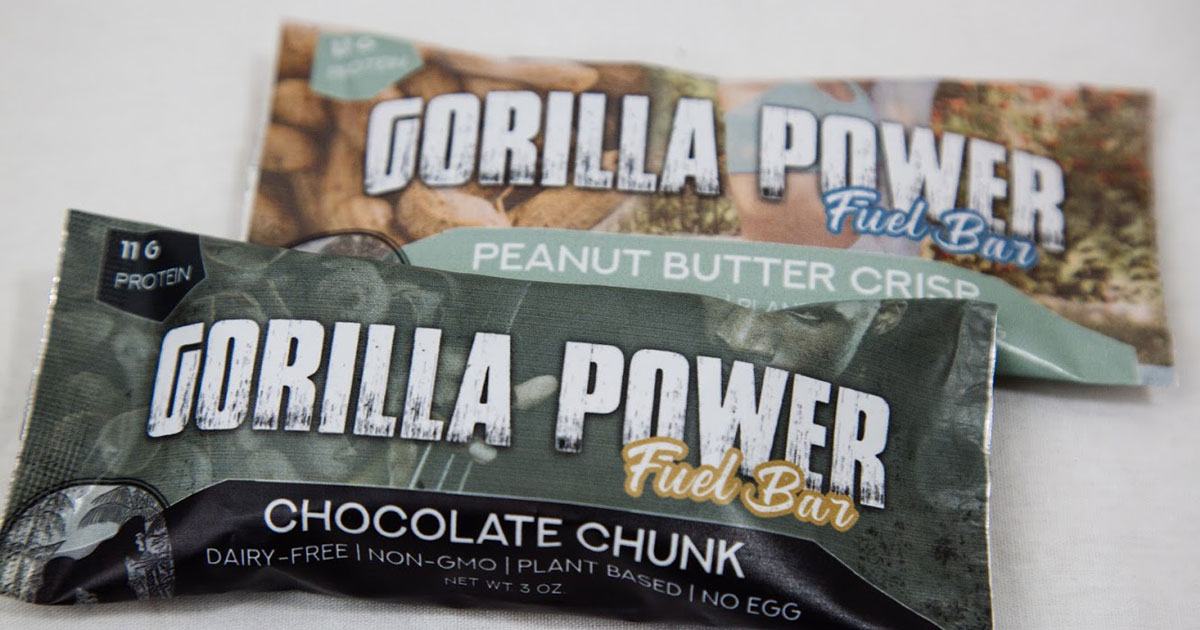 New Plant-Based Gorilla Power Protein Bars Are Chocolatey and Delicious