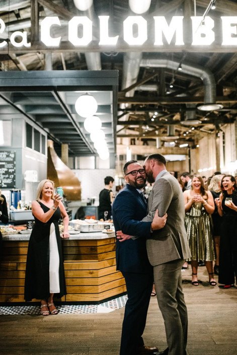 A Fun La Colombe Wedding With a Britney Spears Impersonator