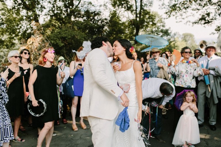 This Fun Philly Block Party Wedding Began with a Carnival-Style Parade