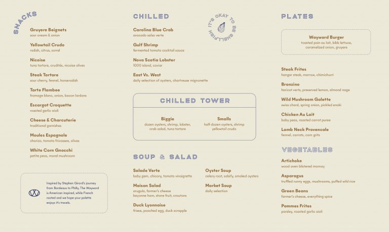 Meet Wayward, an American Brasserie With Raw Bar and Outdoor Seating