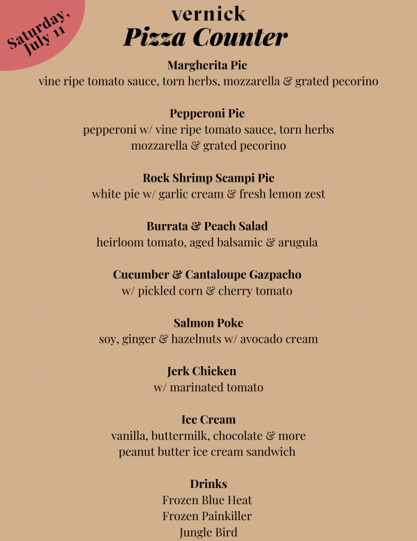 Vernick Food and Drink Launches a Pizza Menu and Chef's Grocery