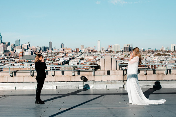 We Love the Balloon Installation at This Philadelphia Bok Building Wedding