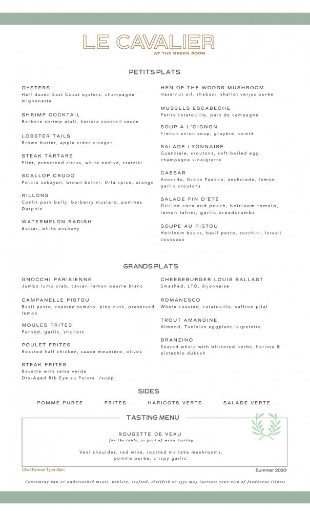 Tyler Akin Is Opening Le Cavalier at the Green Room in Wilmington