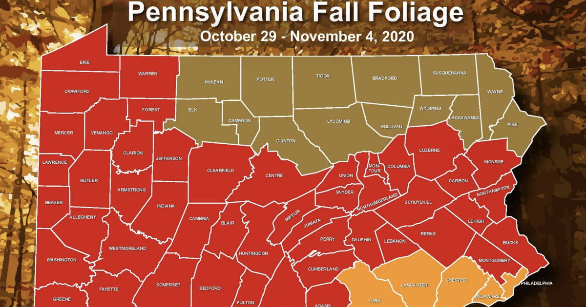 Here s When Pa Will Reach Peak Fall Foliage In 2020 Here s When Pa Will Reach Peak Fall Foliage In 2020