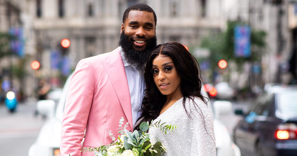 Pro Football Player Daryl Worley's Backyard Pandemic Wedding