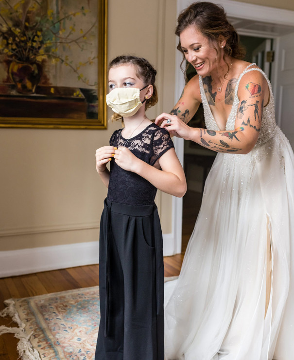 A Holiday- and Pride-Themed Bolingbroke Mansion Micro-Wedding
