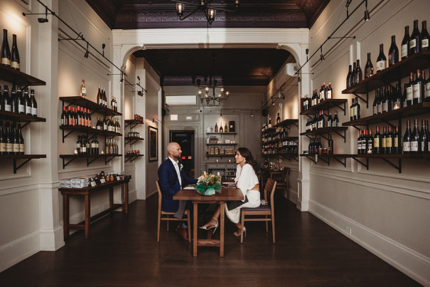 We Eloped at Home Then Had a Private Dinner at Vernick Wine