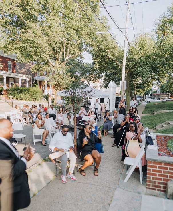 A Summertime Festival-Themed Northeast Philly Block-Party Wedding