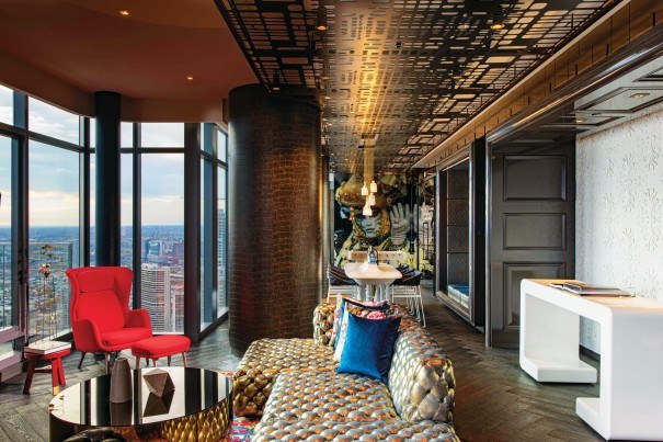 Inside the Opulent “Extreme Wow” Suite at W Philadelphia