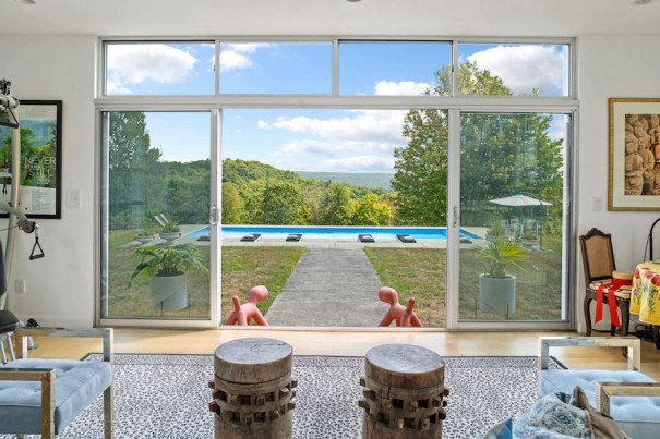 In the Poconos: Milanville Mountaintop Modern House for Sale