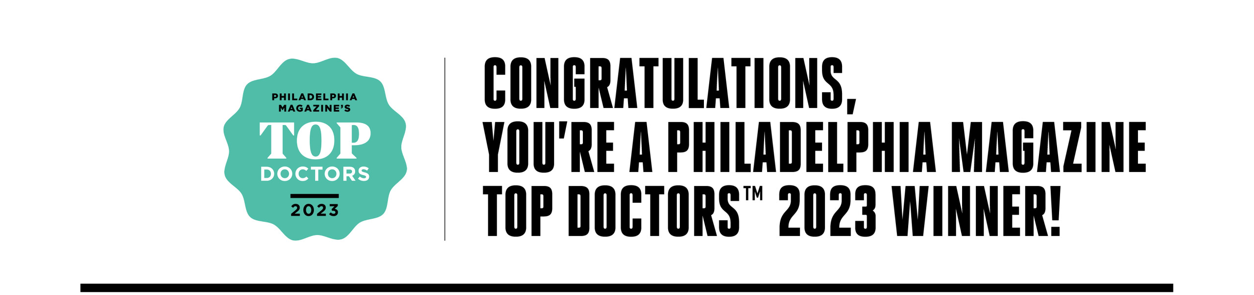 2023 Top Doctors Winner - Philadelphia Magazine