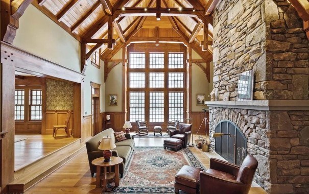 In the Poconos: Lackawaxen Tudor Revival House for Sale