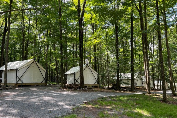 This New Glamping Site Is Your Next Woodsy Poconos Getaway