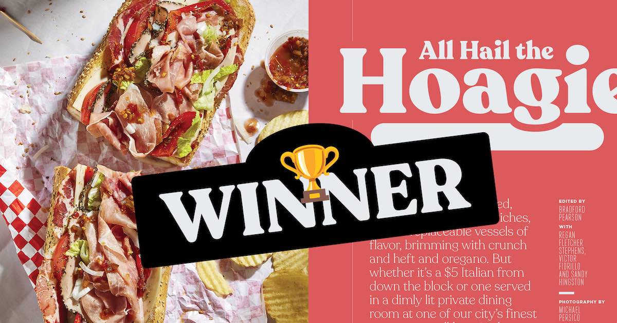 Philly Mag's Hoagies Story Wins Coveted National Magazine Award