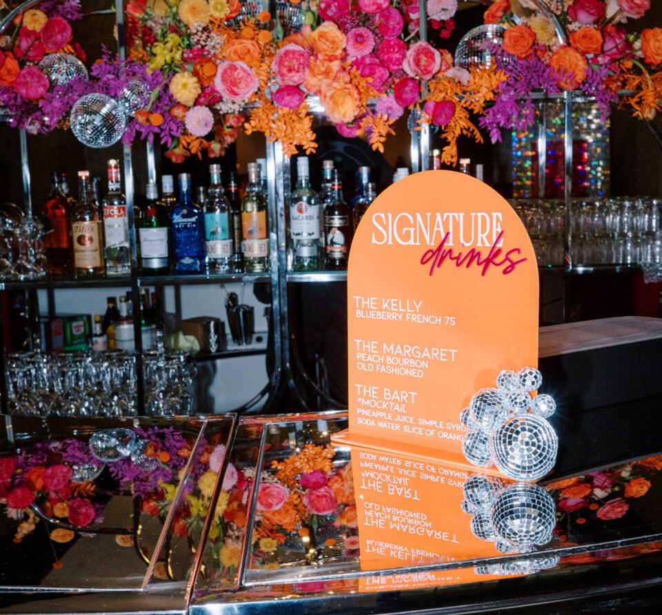 The Lesbian Pride Flag Inspired This Sparkly Fitler Club Wedding